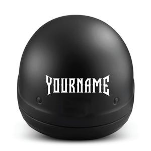 Custom Name Motorcycle Helmet Decal, Custom Helmet Waterproof Sticker ...