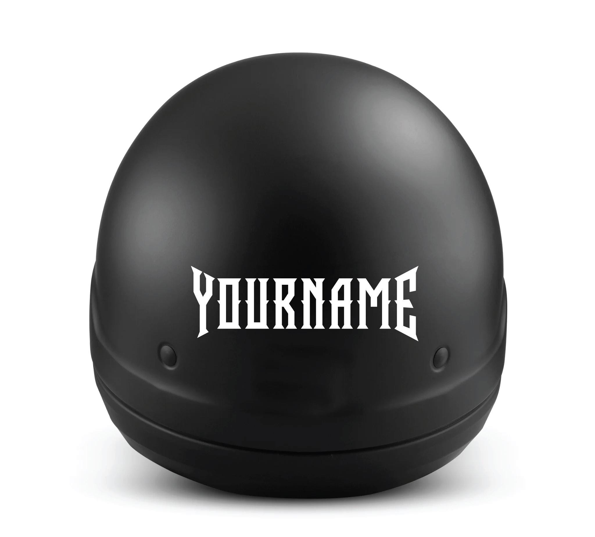 Custom Name Motorcycle Helmet Decal, Custom Helmet Waterproof Sticker ...