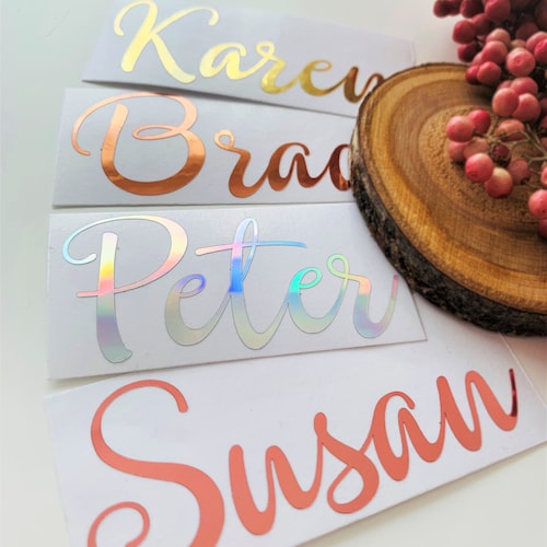 Custom Name Stickers Wedding Party Decal Wedding Sticker - Etsy Ireland