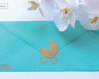 Vintage Baby Carriage Pram Stickers One Inch Round Seals - Etsy