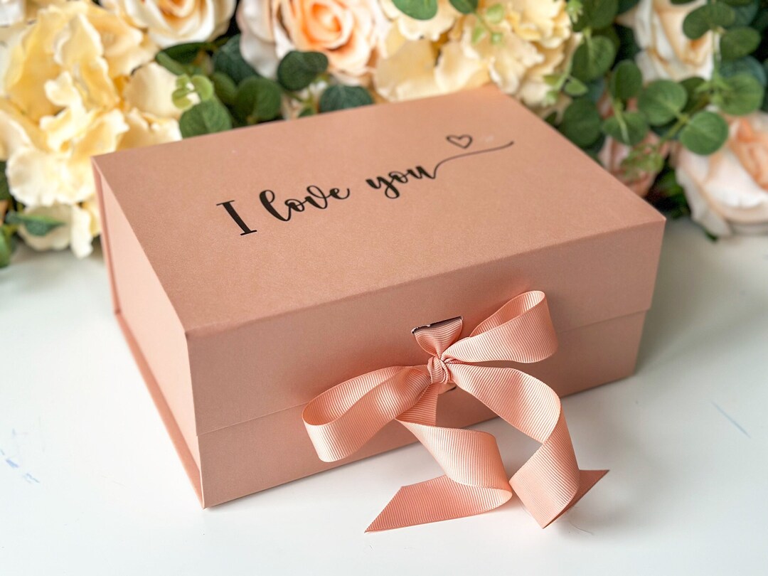 Custom I Love You Gift Box, Birthday Gift Box, Valentines Gift Box ...
