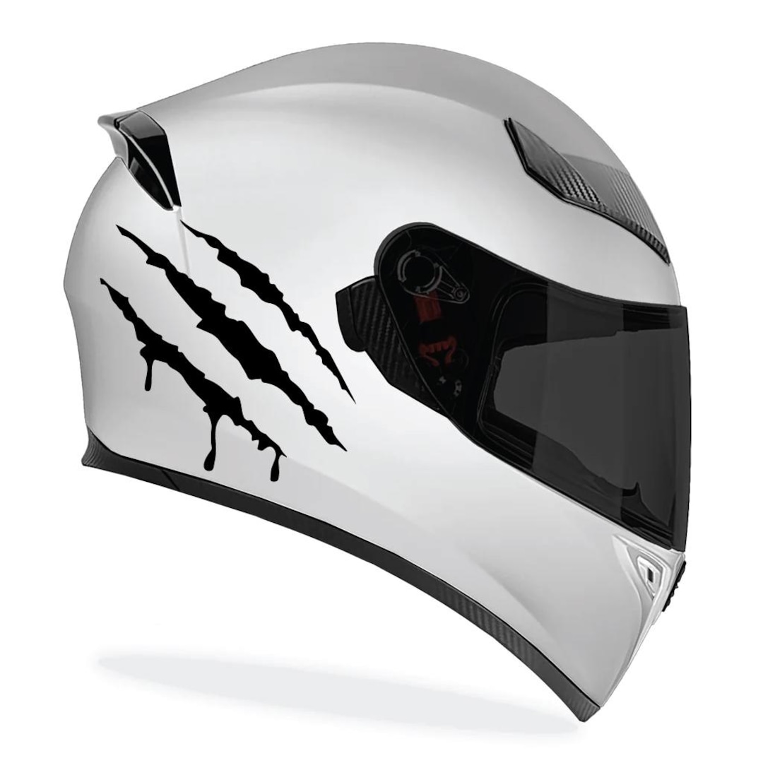 Motorcycle Helmet Claw Marks Decal, Motorbike Claw Marks Sticker, Car ...