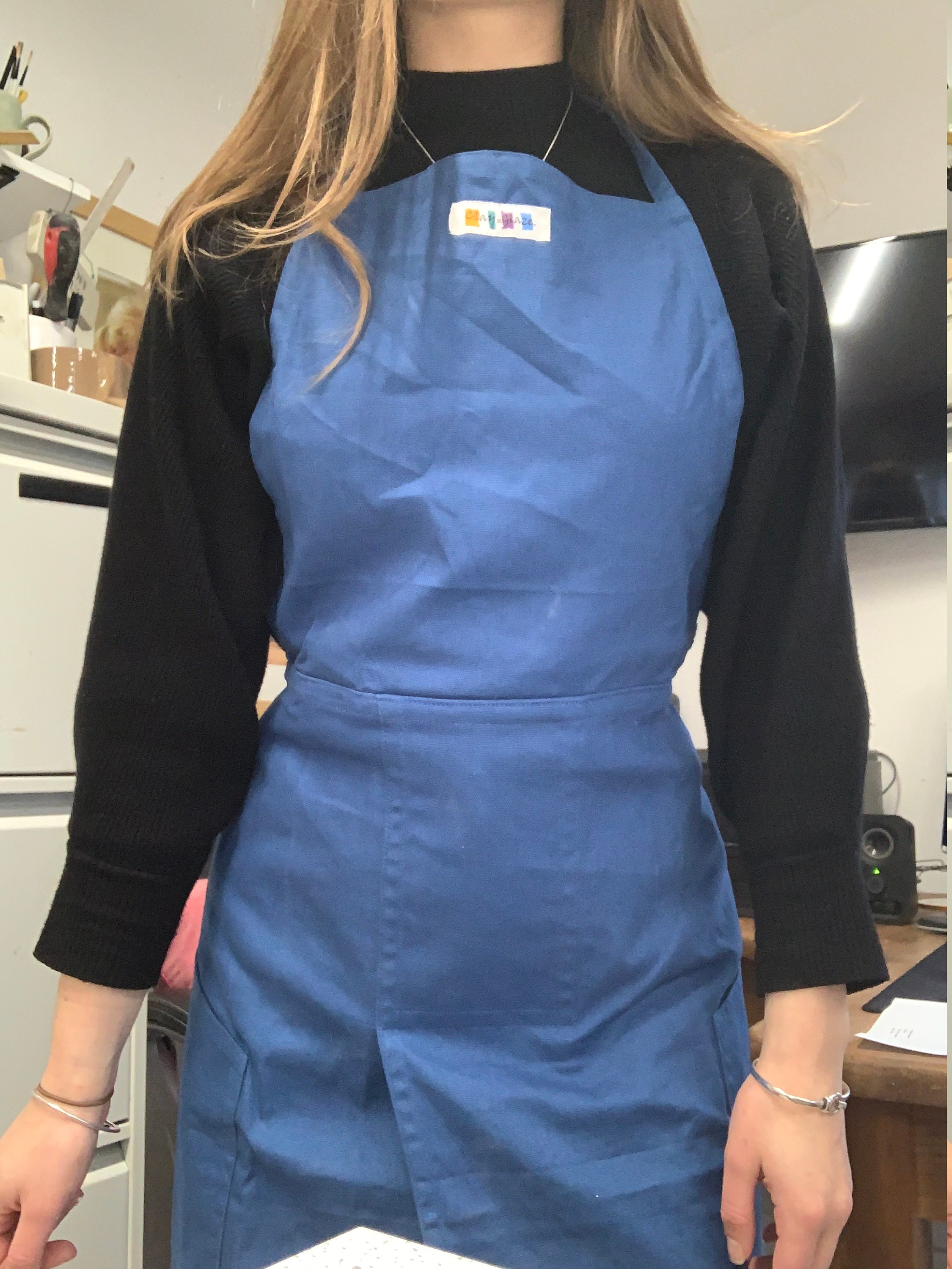 Split Leg Potters Apron - Durable and Washable-claynglaze Branding - Etsy