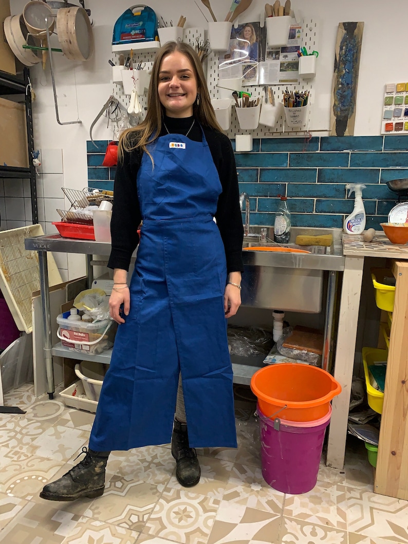 Split Leg Potters Apron - Durable and Washable-claynglaze Branding - Etsy