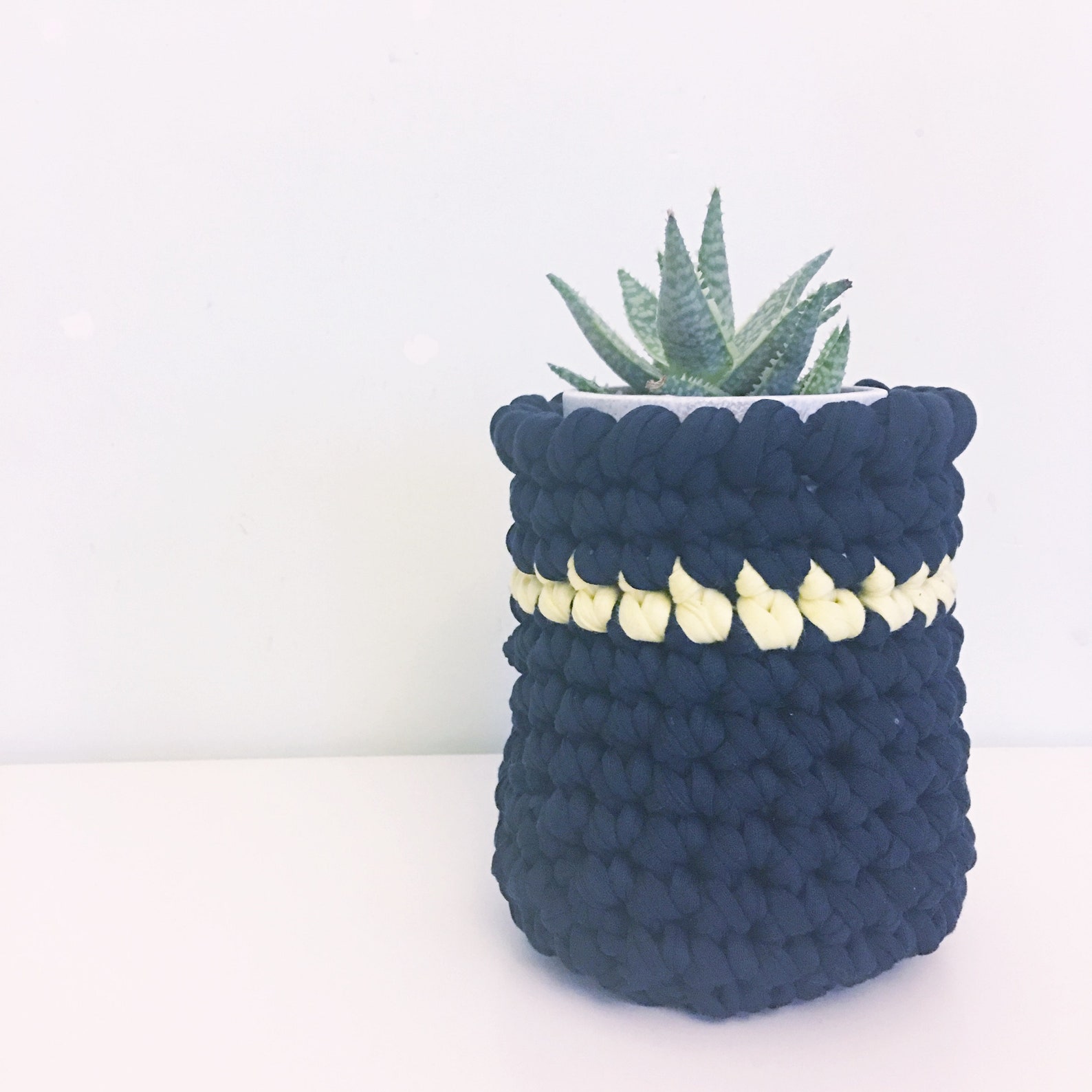 Crochet Planter Basket Pattern crochet basket pattern | Etsy