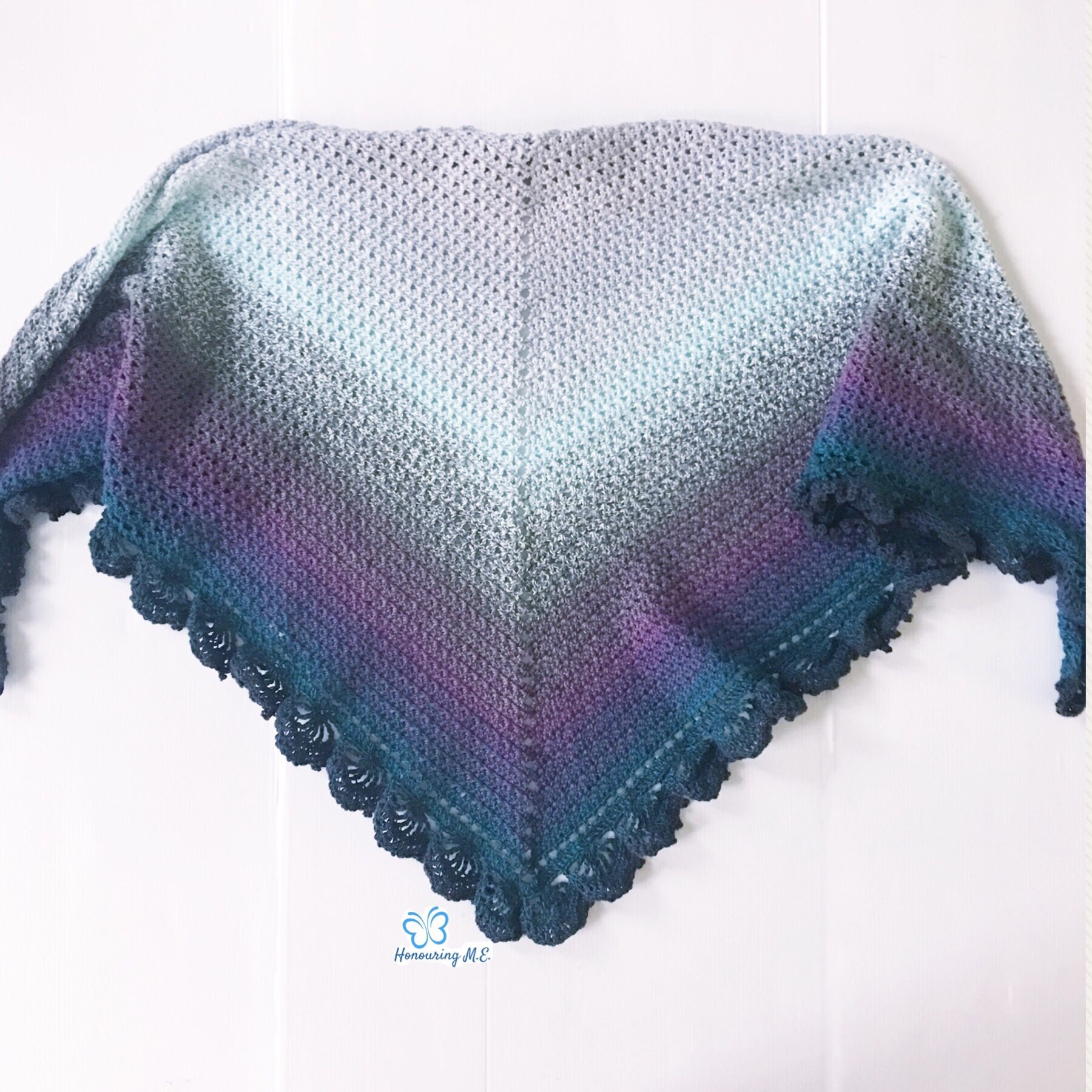 Amethyst Crochet Scarf Pattern: Scheepjes Whirl, Detailed Edging (PDF ...
