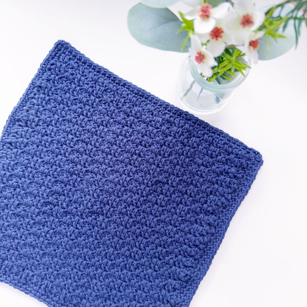 Crosshatch Washcloth Pattern | Crochet Washcloth Pattern | Facecloth ...