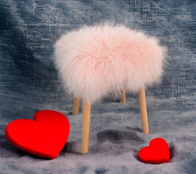 Sheepskin Stool / Dressing Table Stool Sheep for Stool - Etsy