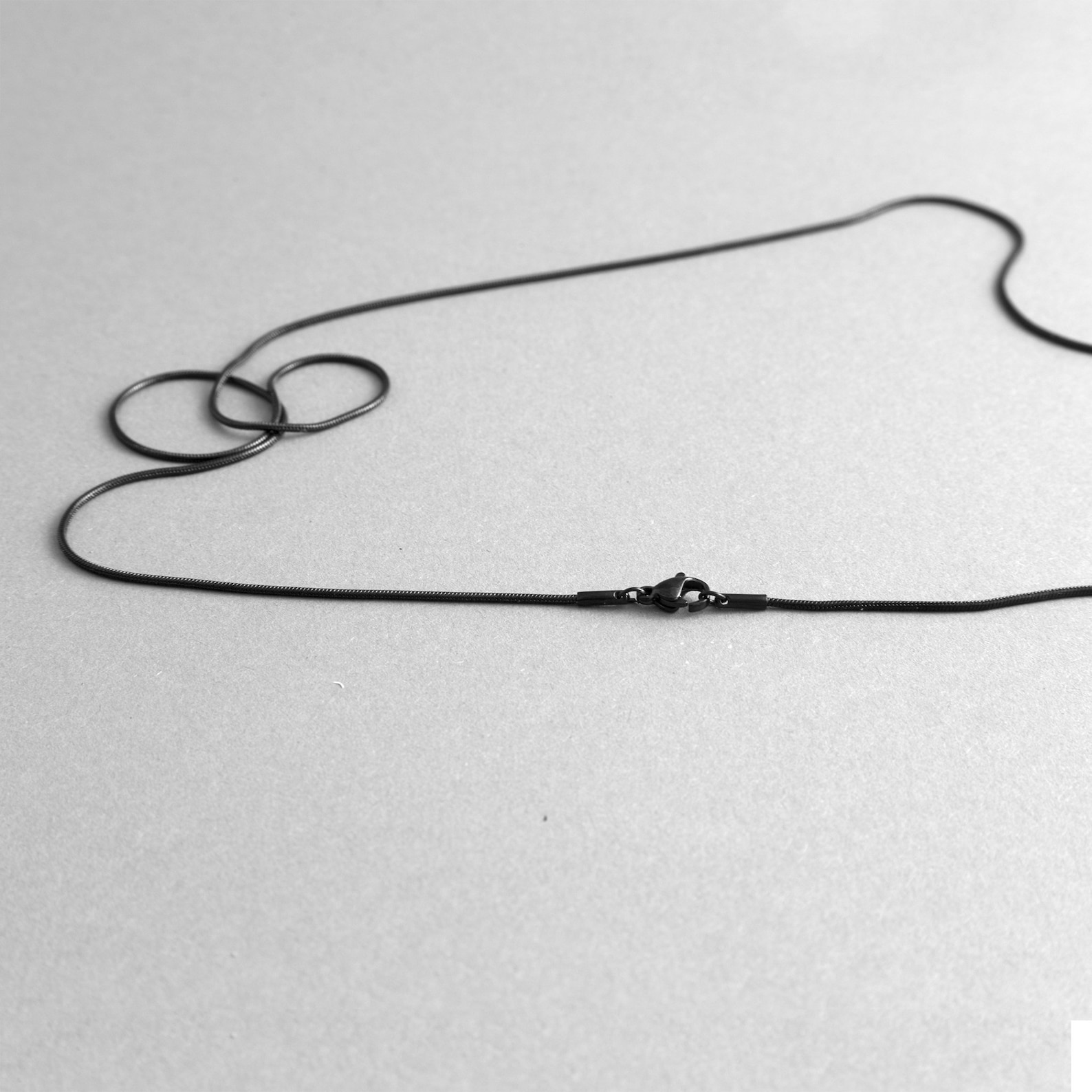 Geometric Necklace Jesmonite Minimal Black Grey Handmade Pendant Modern ...
