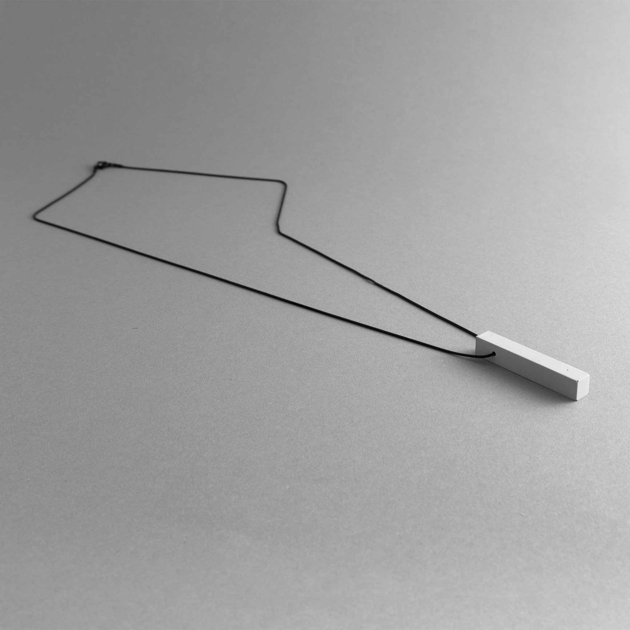MODULOQUATTRO Necklace – Minimalist Jesmonite Pendant, Modern Geometric ...