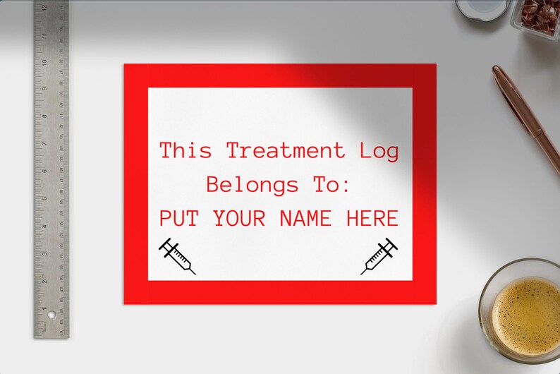 Bleeding Disorder Treatment Log (template) - Etsy