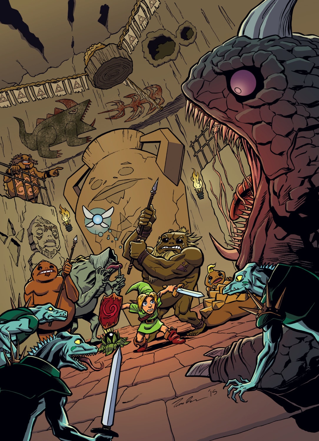 The Legend of Zelda - Goron City 11x15" Print - Etsy