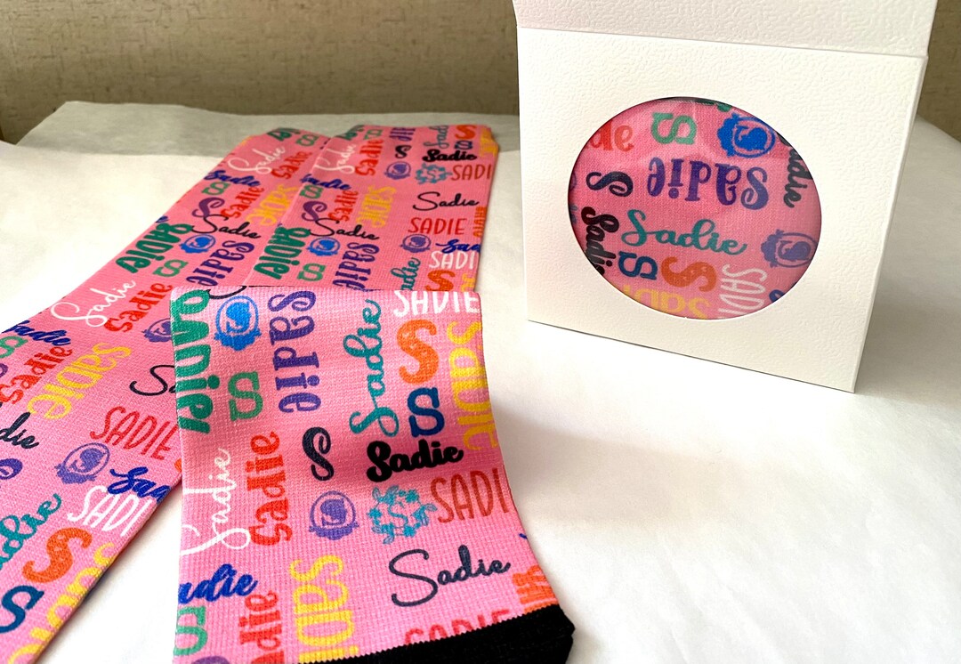 Custom Name Socks, Personalized Socks, Name Socks, Custom Socks ...
