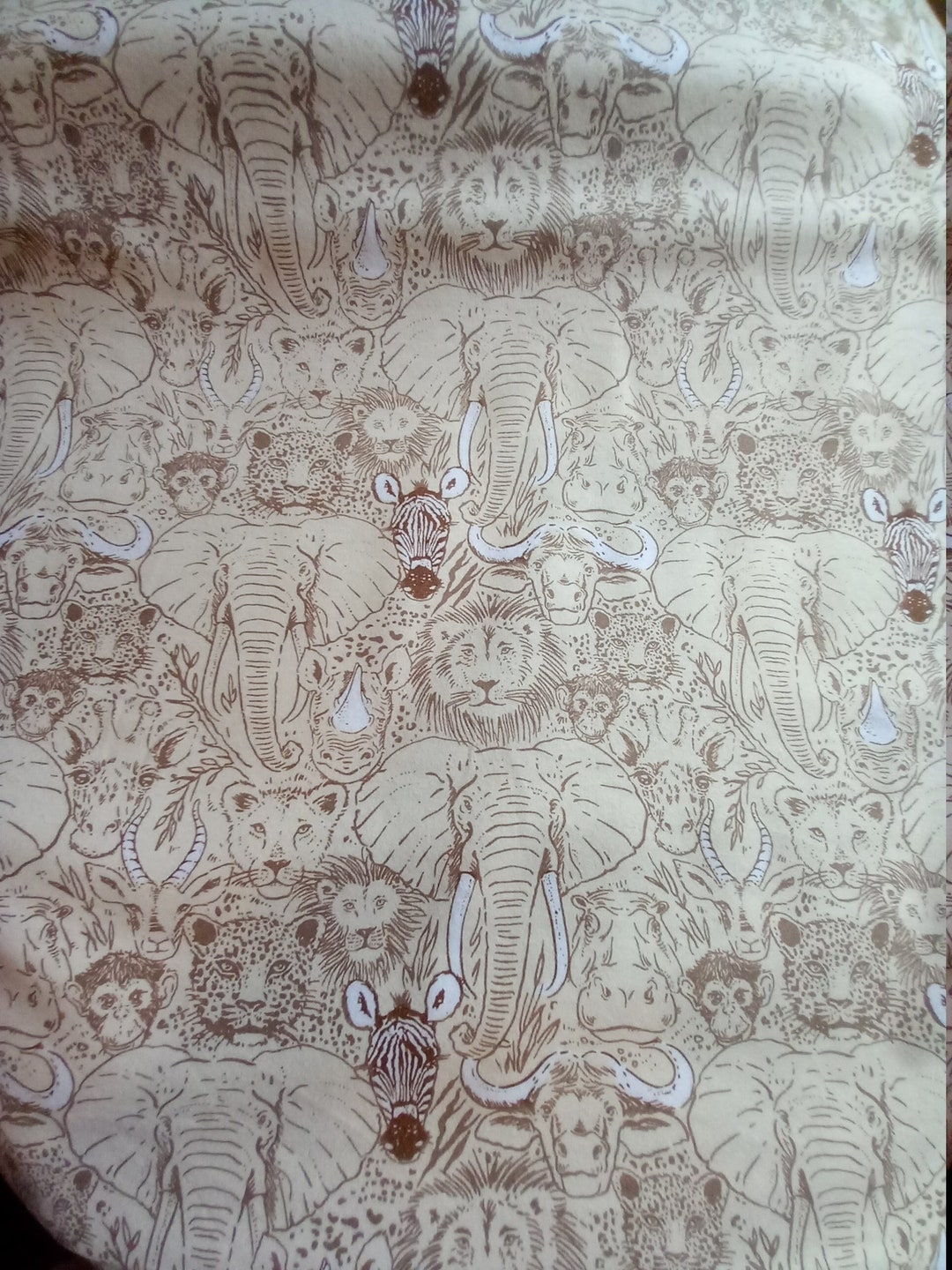 African Animals Sketched - Cotton Flannel Pillowcase - Etsy