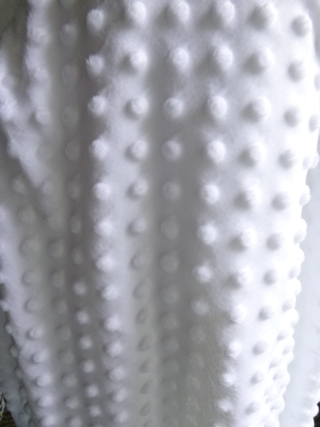 White Minky Bubble Dimple Microfiber Fleece Pillowcase - Etsy España