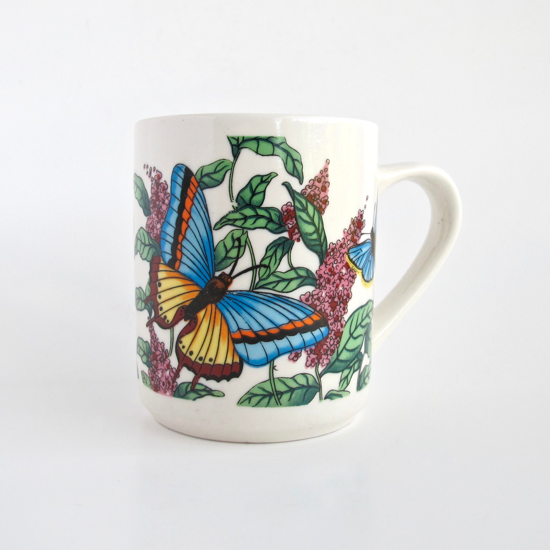 Butterfly Mugs Vintage Coffee Cups | Etsy
