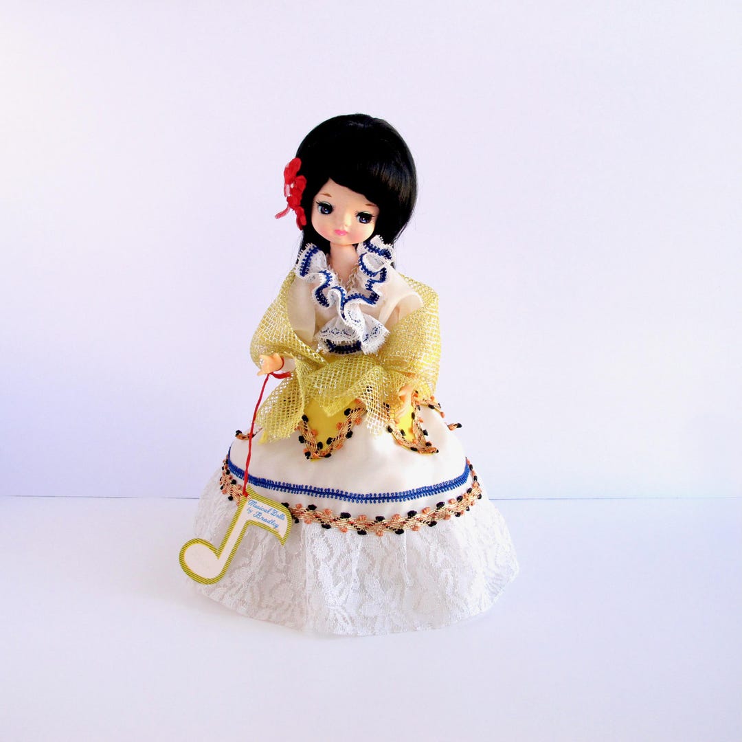 Vintage Musical Doll, 1960's Big Eye Dolls by Bradley 13", Mexico ...