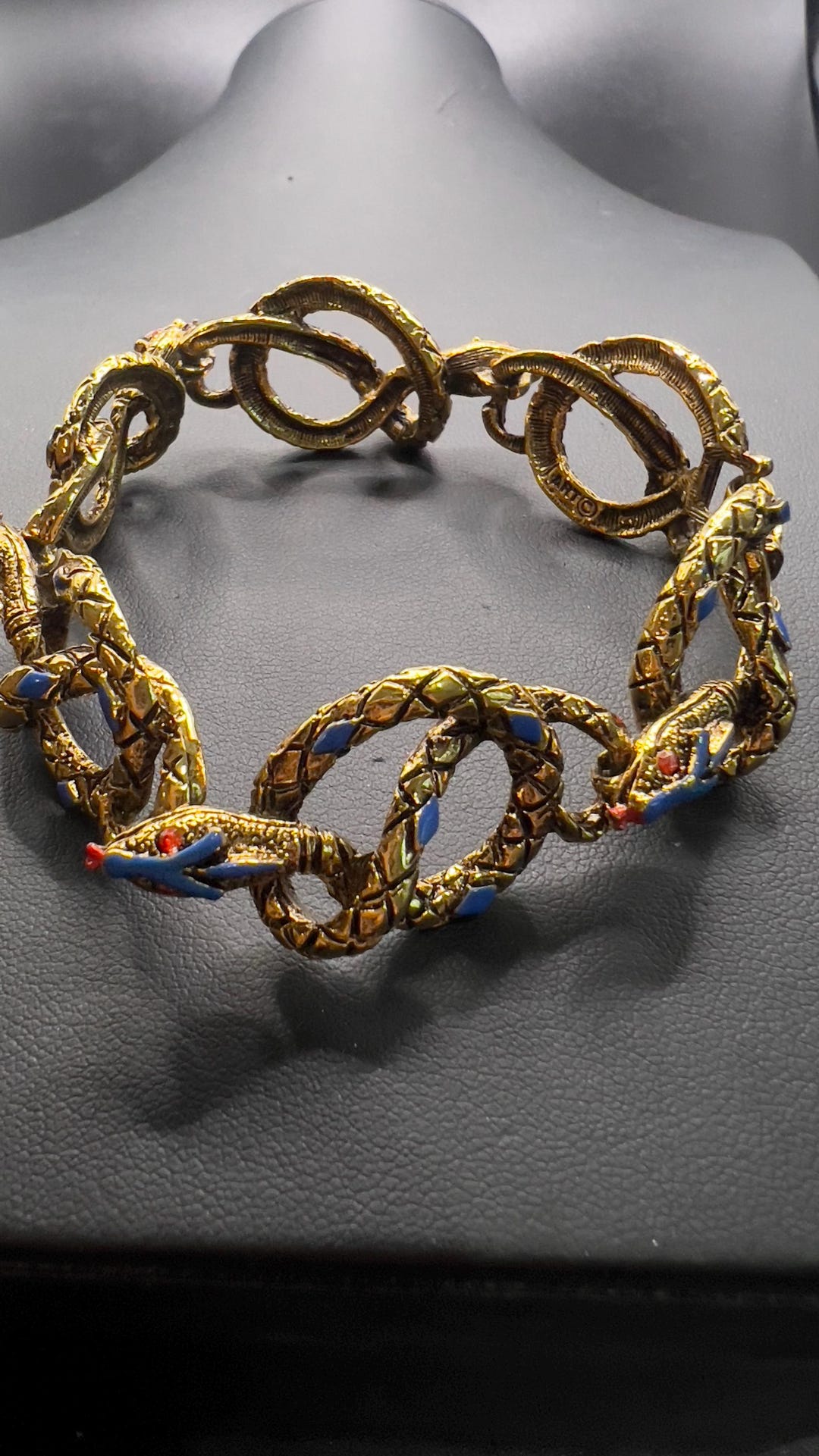 Vintage Rare ART Arthur Pepper Snake Link Chain Bracelet - Etsy
