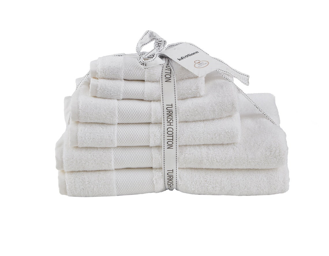 Diamond 100% Turkish Cotton Bath Towel Set | Super Soft Highly ...
