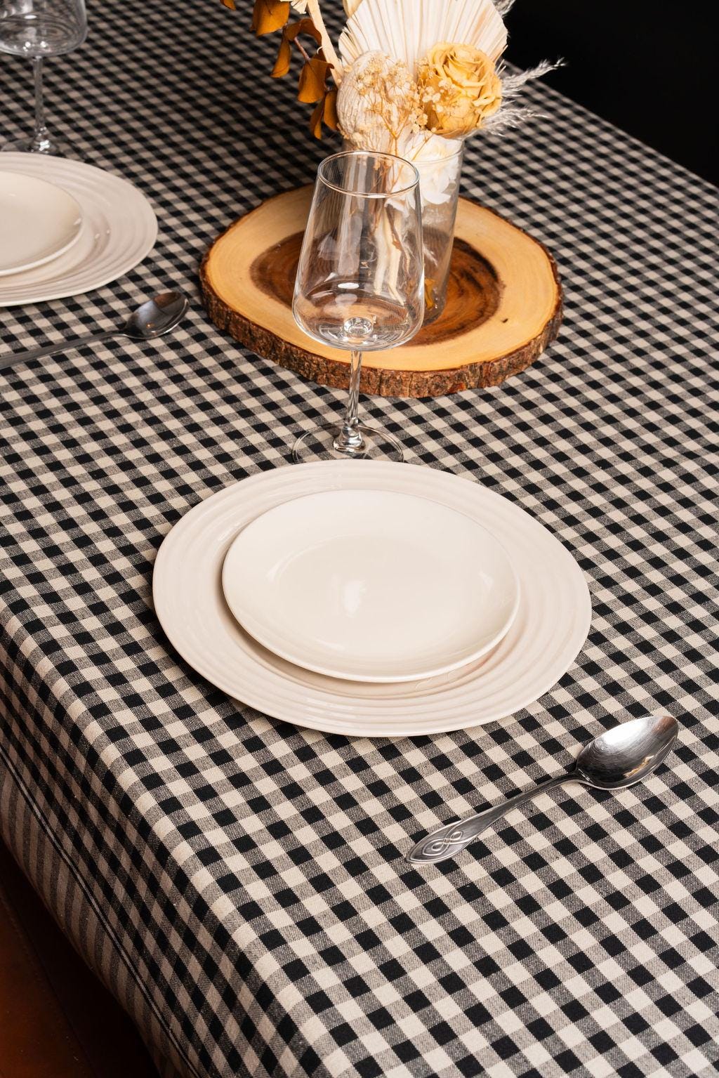 Classic Gingham Check Tablecloth - 100% Cotton - Etsy