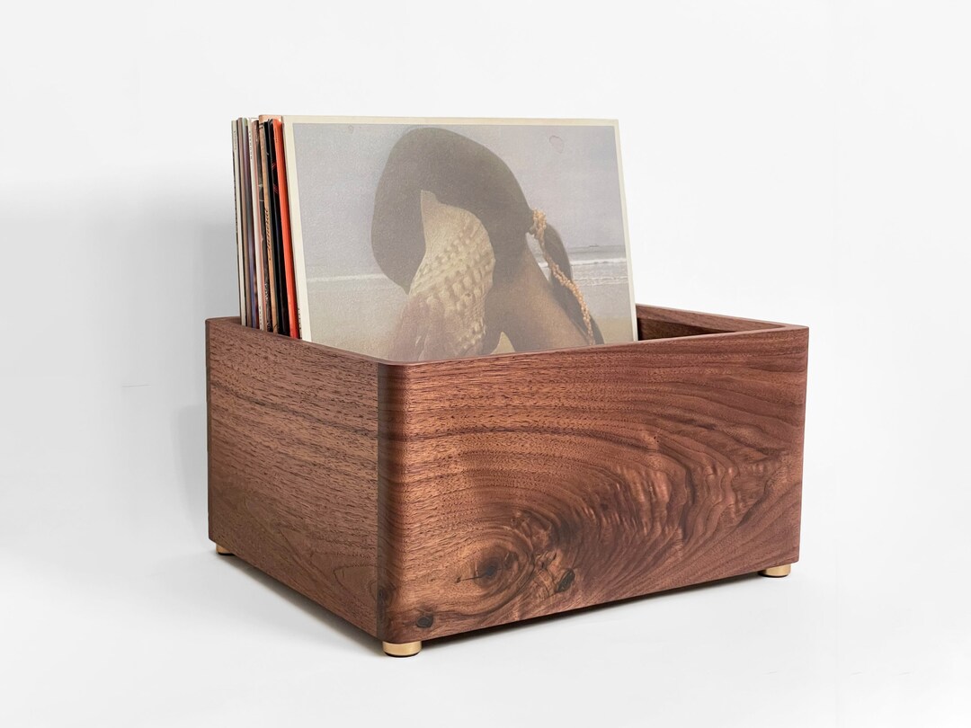 Tabletop Vinyl Record Storage Crate - Etsy