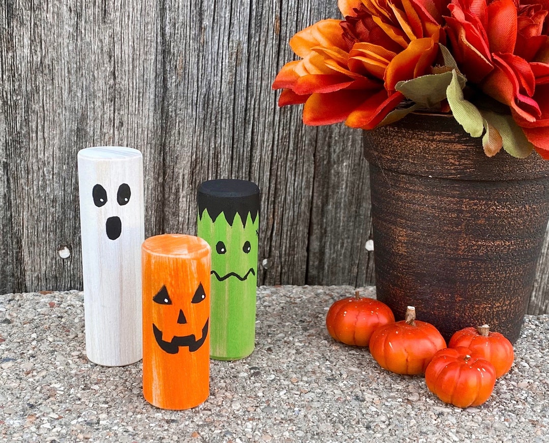 Halloween Character Trio / Halloween Tier Tray Decor - Etsy