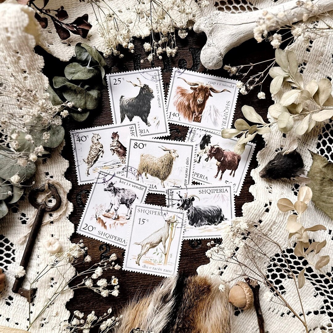 Vintage Goat Stamps No. 07 Albania 1968 Natural History - Etsy