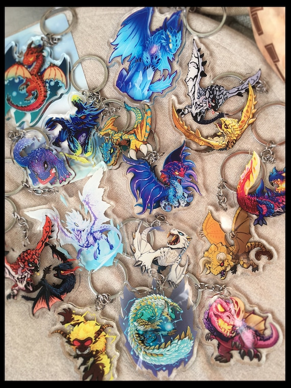 MHW/R Monster Hunter World Iceborne/Rise Double-side Charms | Etsy