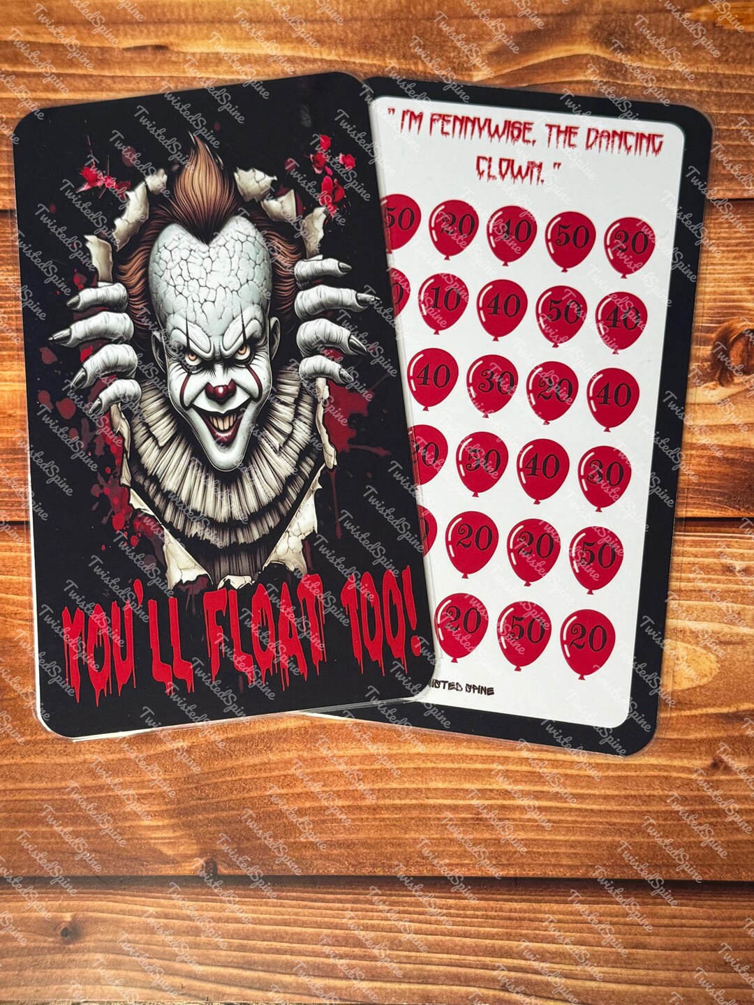 Horror Pennywise 1K Savings Tracker | 240GSM Card & Laminate | Scary ...