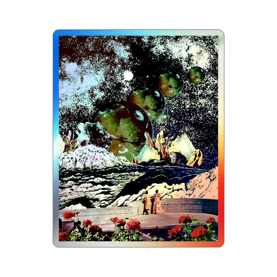The Overlook holographic Laptop Sticker Trippy Psychedelic Retro ...
