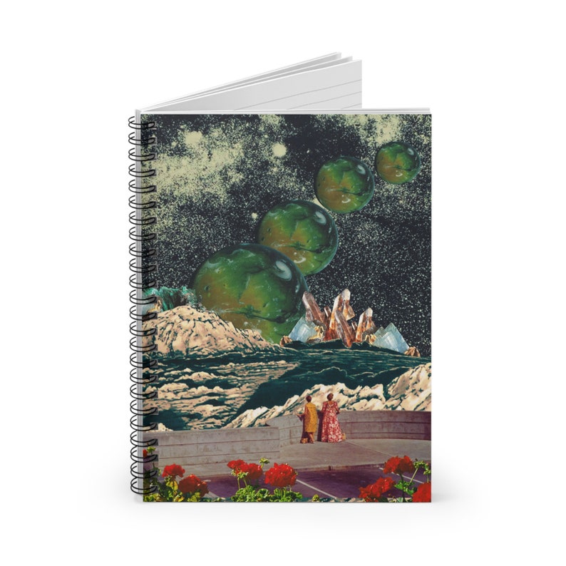 The Overlook spiral Notebook Trippy Psychedelic Retro Futurism ...