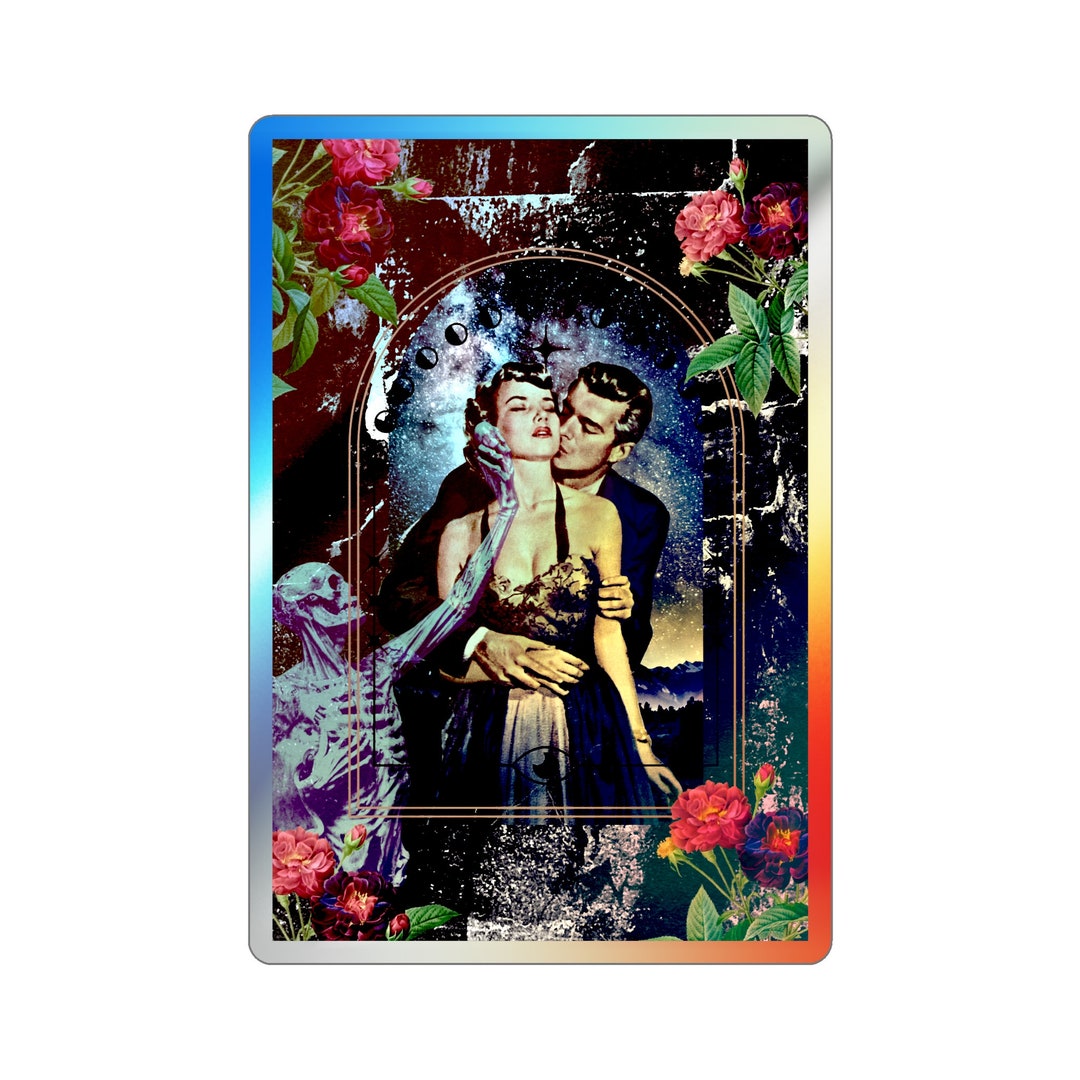 Death Becomes Her holographic Laptop Sticker Trippy Psychedelic Retro ...