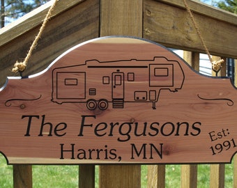 5th wheel sign | Etsy