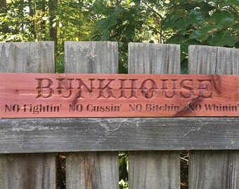 Bunkhouse signs | Etsy