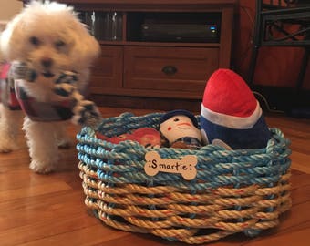 Dog toy basket | Etsy
