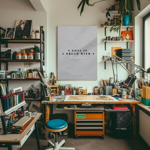 Motivation Poster, Motivational Wall Art Print, Inspirational Quote ...