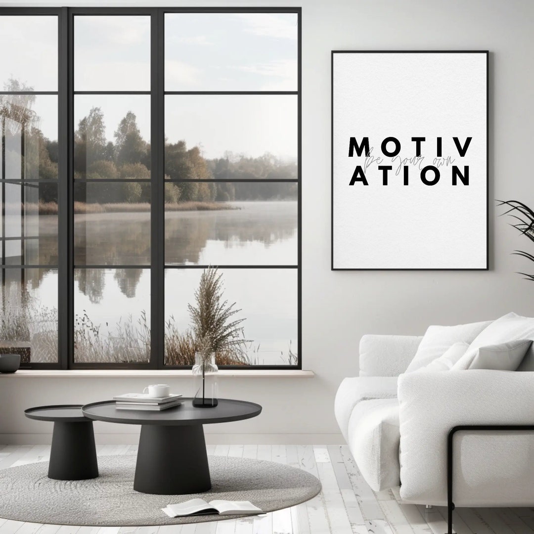 Motivational Poster: Digital Download, Motivation Wall Art Print ...