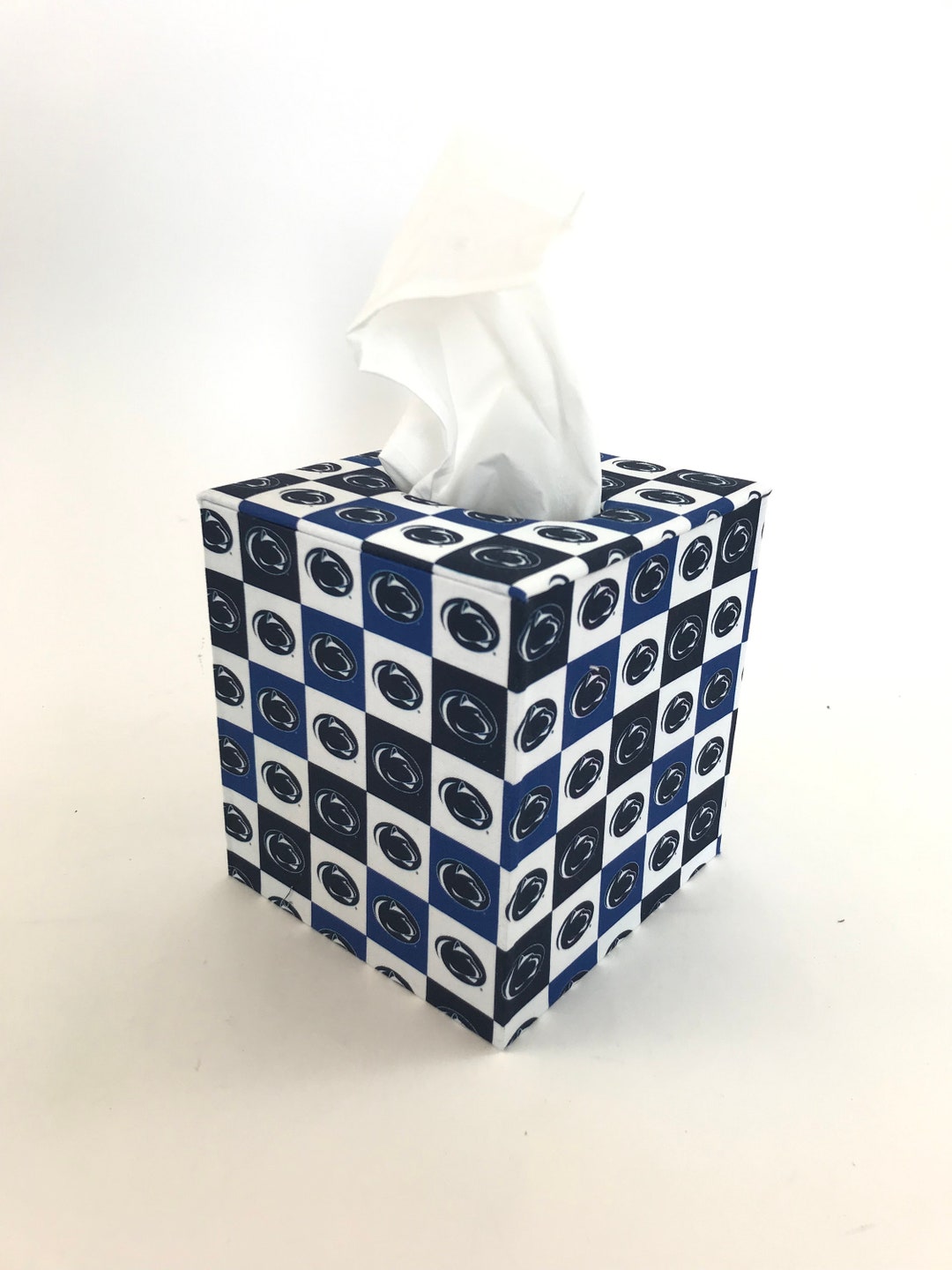 Tissue Box Cover Made With Penn State Nittany Lions Fabric - Etsy