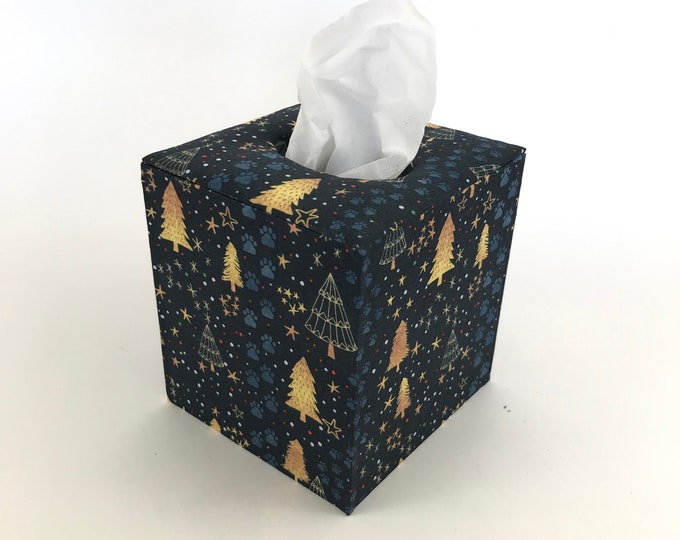 Holiday Tissue Box Cover (trees) - Etsy