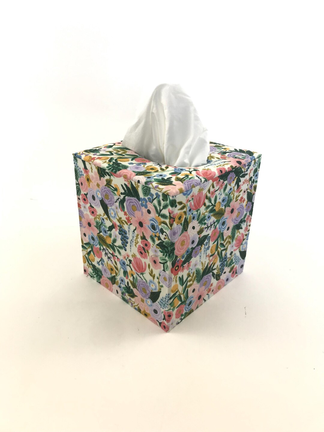 Tissue Box Cover Made With Floral Fabric - Etsy