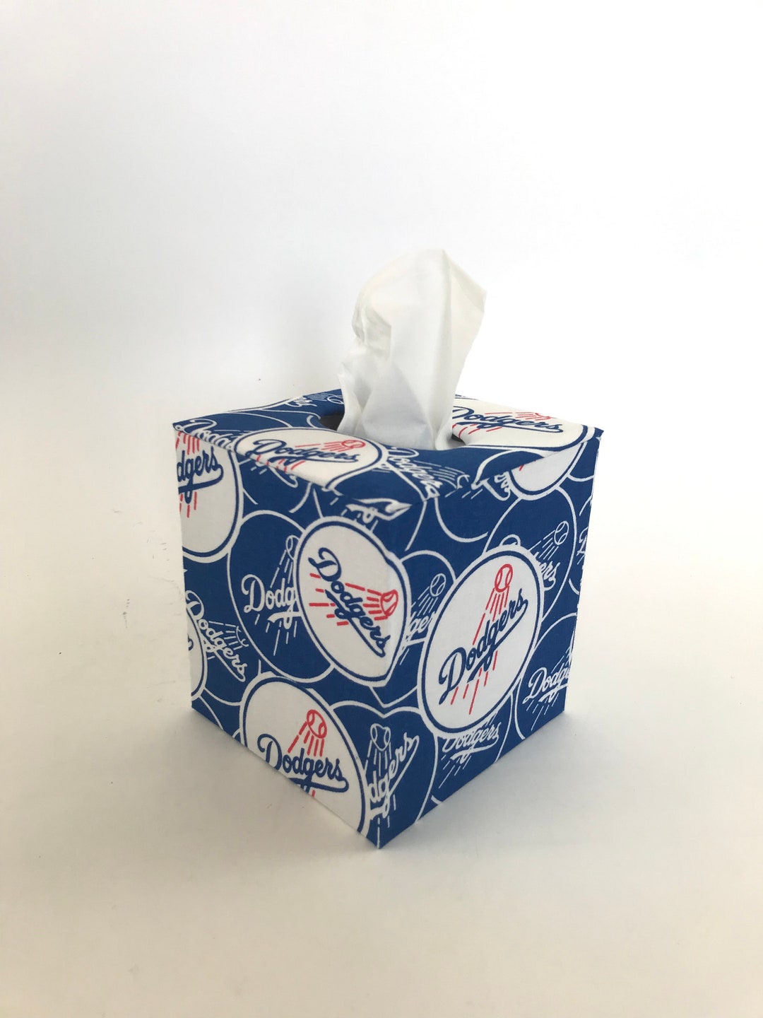 Tissue Box Cover Made With Los Angeles Dodgers Fabric - Etsy