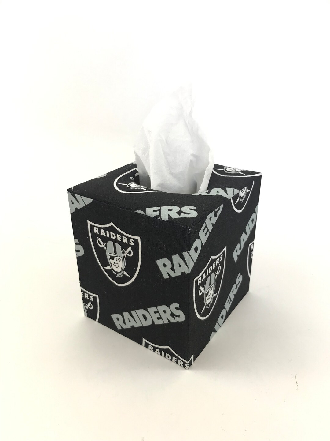 Tissue Box Cover Made With Las Vegas Raiders Fabric - Etsy