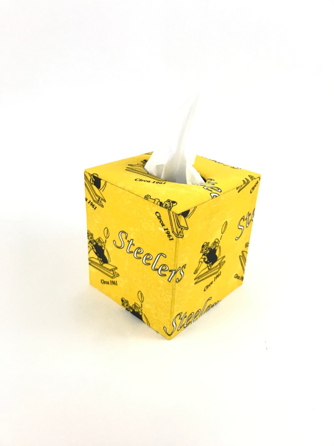 Tissue Box Cover Made With Pittsburgh Steelers Fabric - Etsy