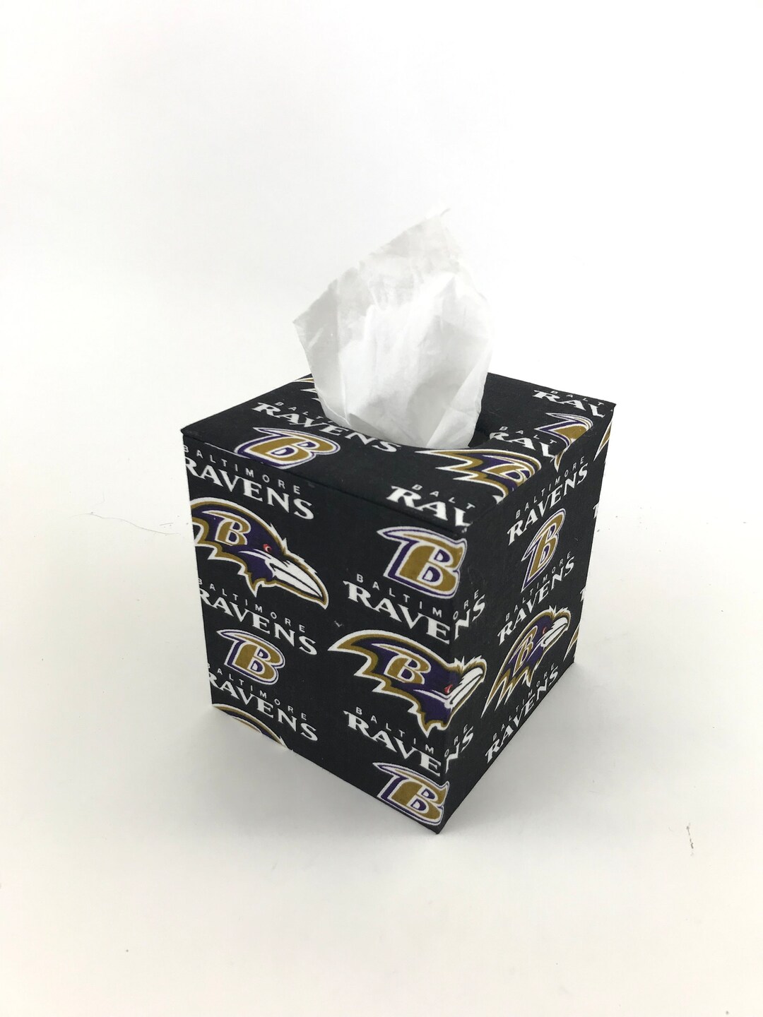 Tissue Box Cover Made With Baltimore Ravens Fabric - Etsy
