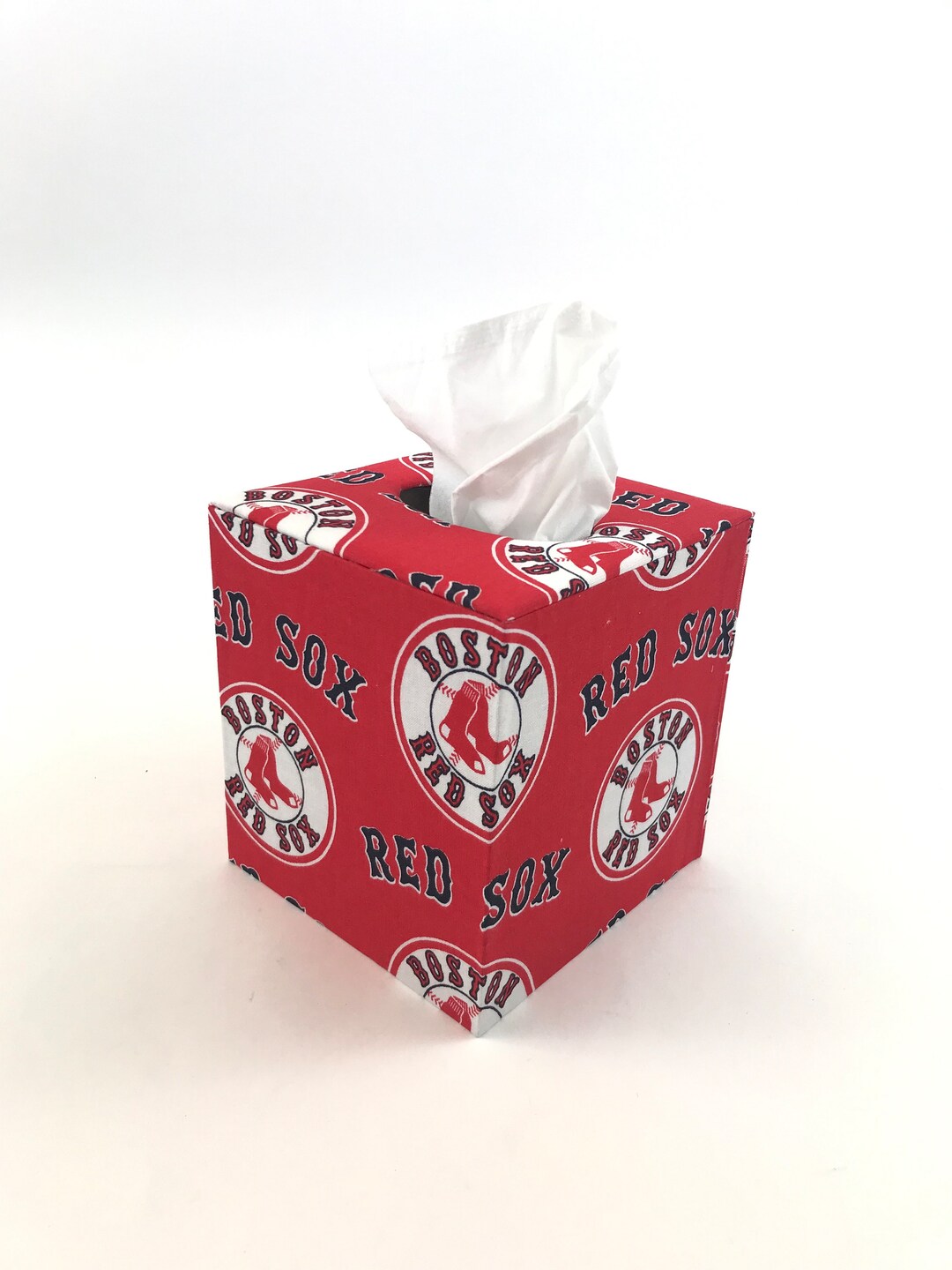 Tissue Box Cover Made With Boston Red Sox Fabric - Etsy