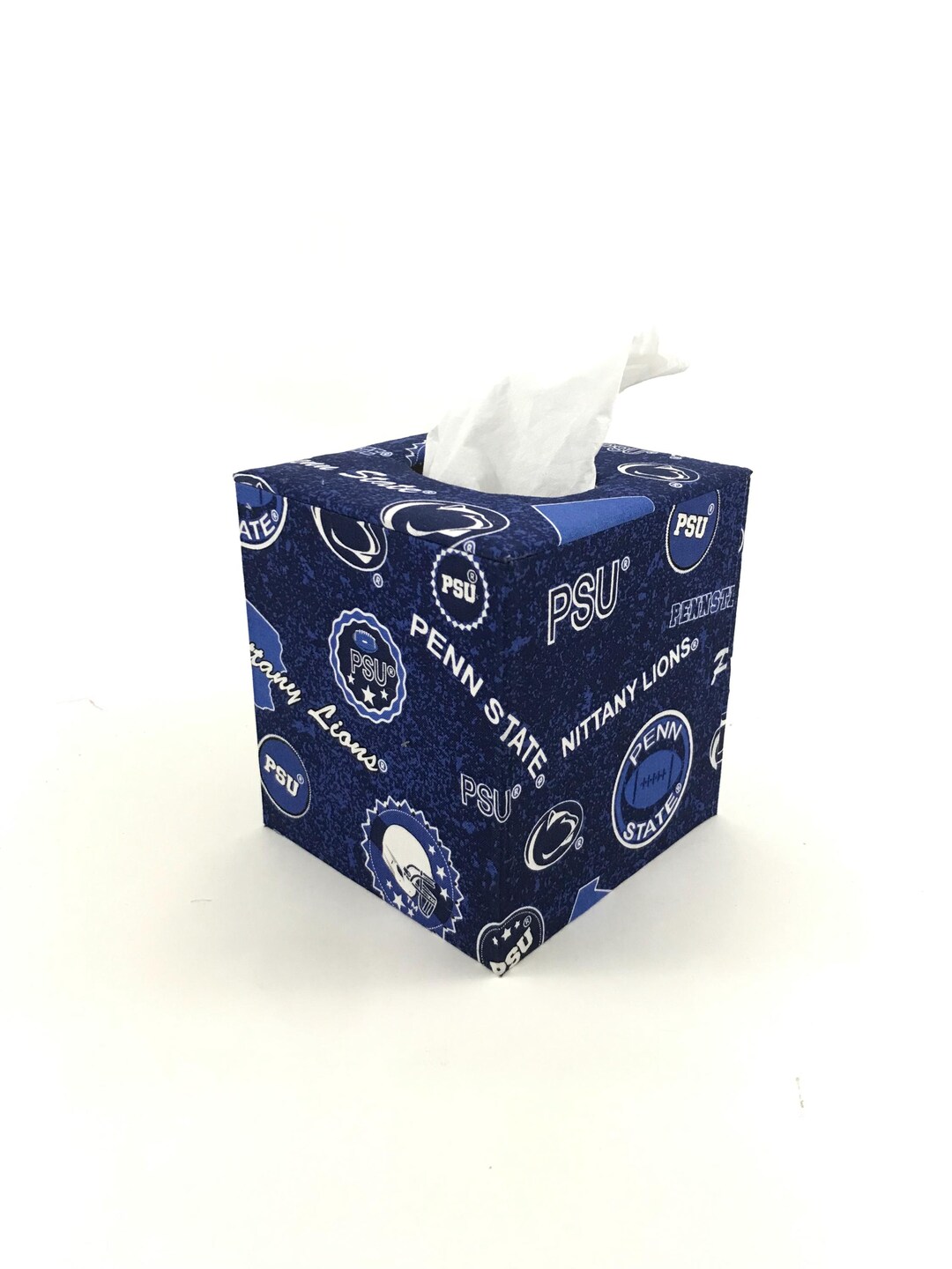 Tissue Box Cover Made With Penn State Nittany Lions Fabric - Etsy