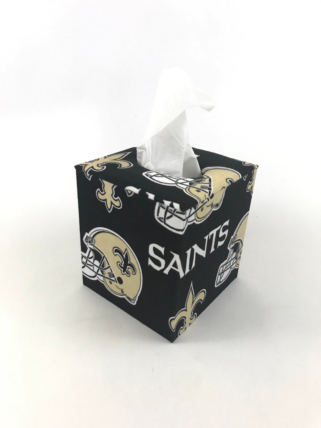 Tissue Box Cover Made With New Orleans Saints Fabric - Etsy