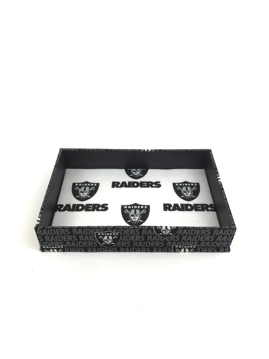 Catchall Tray Made With Las Vegas Raiders Fabric (rectangle ...