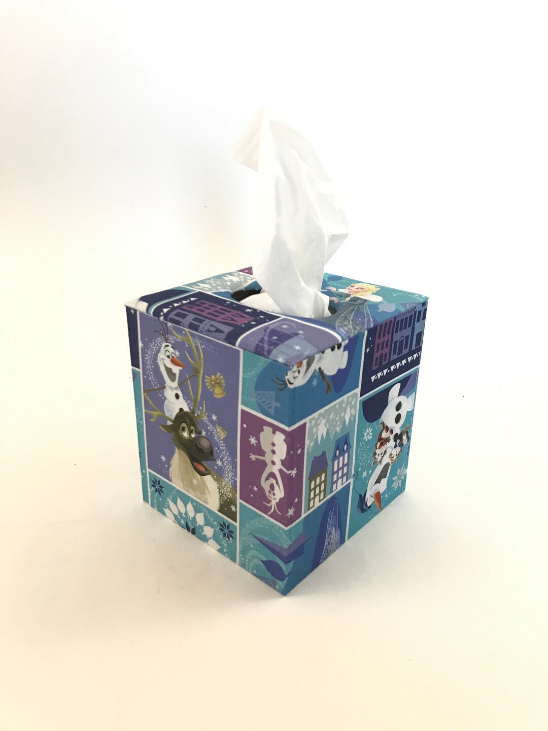 Tissue Box Cover Made With Frozen Fabric - Etsy