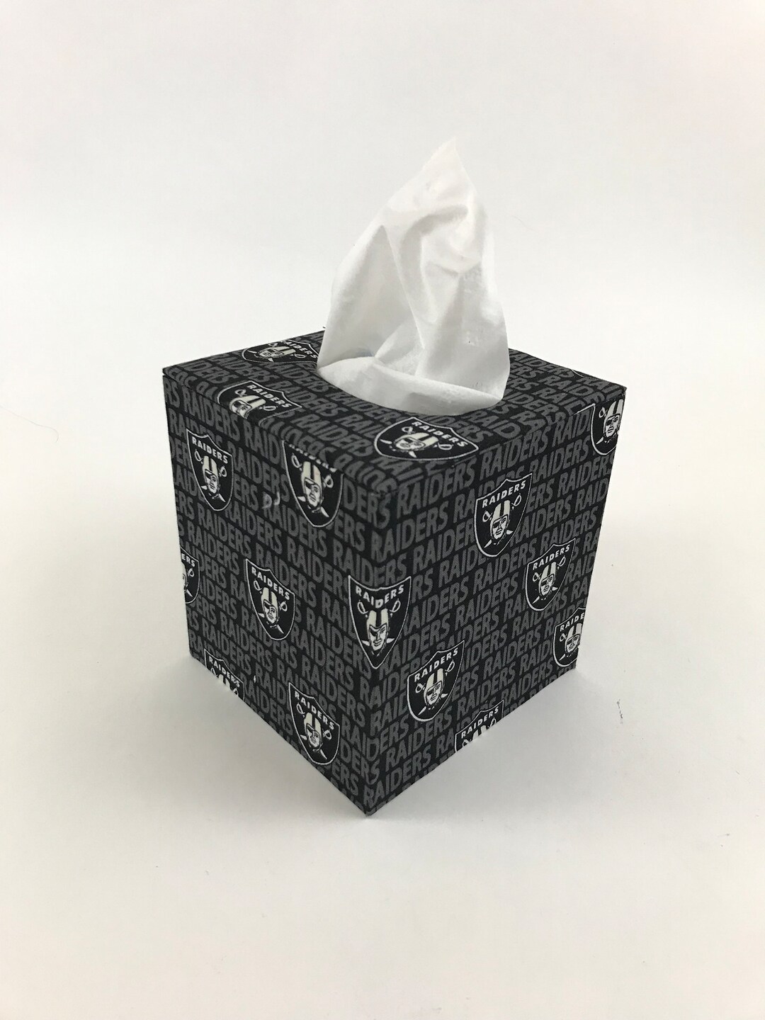 Tissue Box Cover Made With Las Vegas Raiders Fabric - Etsy